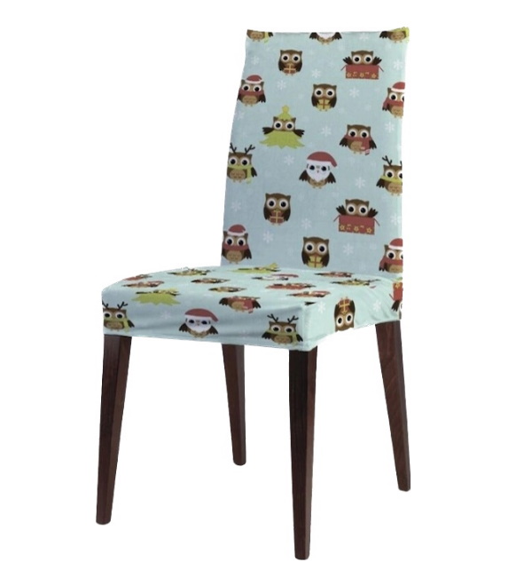 Декоративный чехол на стул со спинкой велюровый dvcc_290612 JoyArty