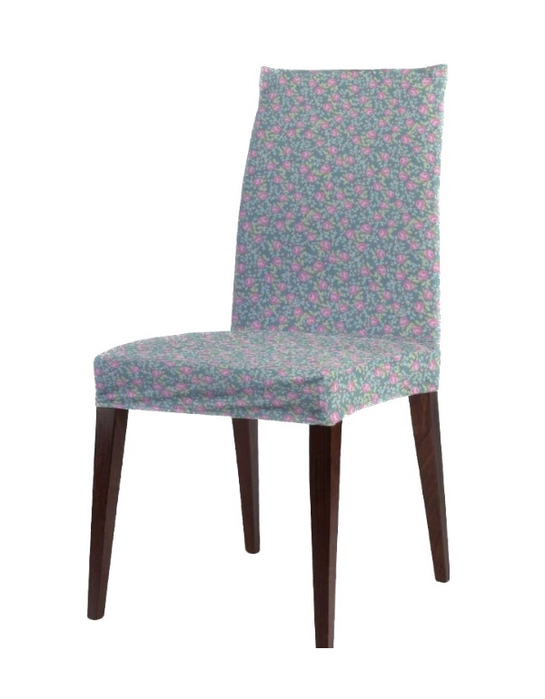Декоративный чехол на стул со спинкой велюровый dvcc_262028 JoyArty