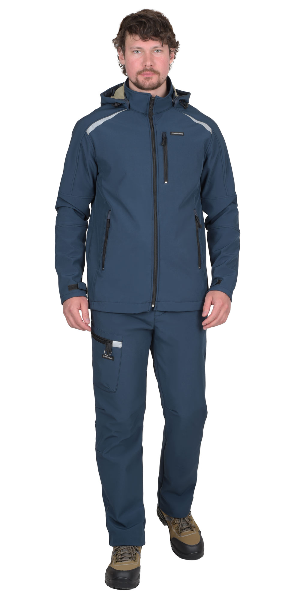Куртка рабочая мужская СириуС 125233 синяя 44/170-176