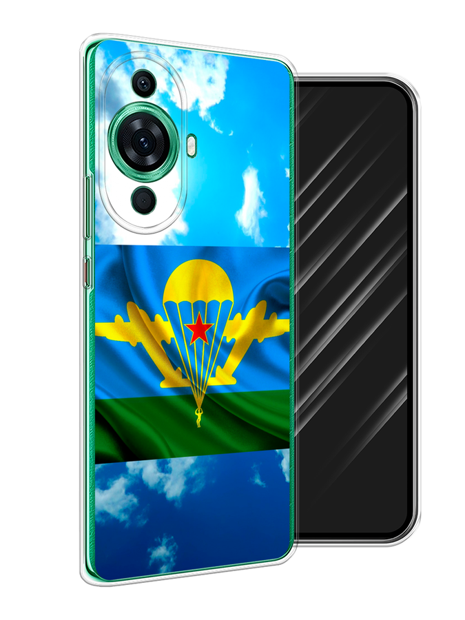 Чехол Awog на Huawei Nova 11 Pro "ВДВ флаг в небесах"