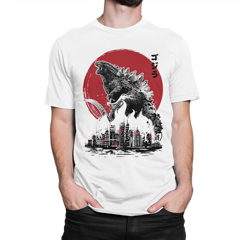Футболка мужская Dream Shirts Годзилла - Godzilla 1000366-2 белая L