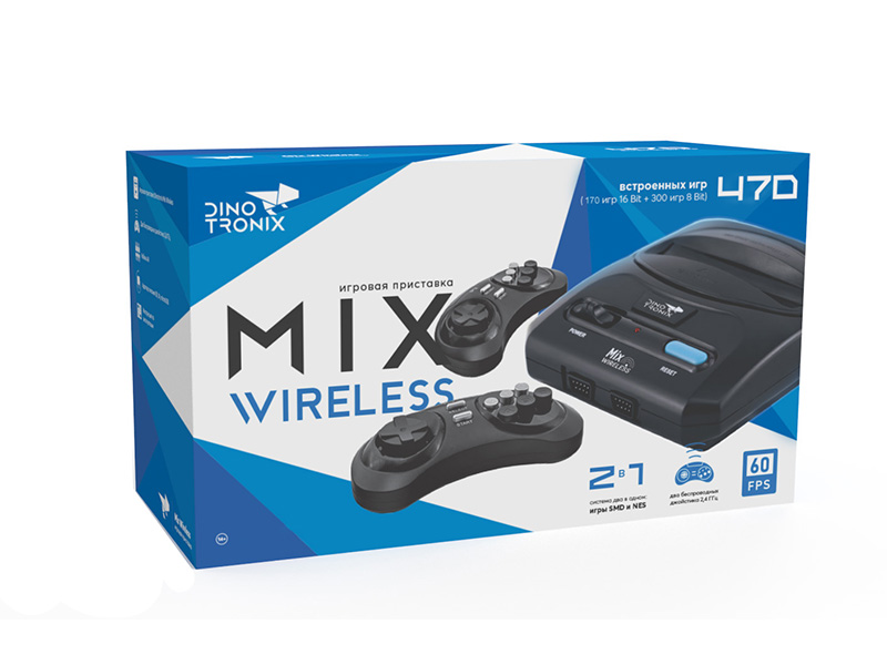 Игровая приставка Dinotronix Mix Wireless ZD-01A 470 игр ConSkDn112