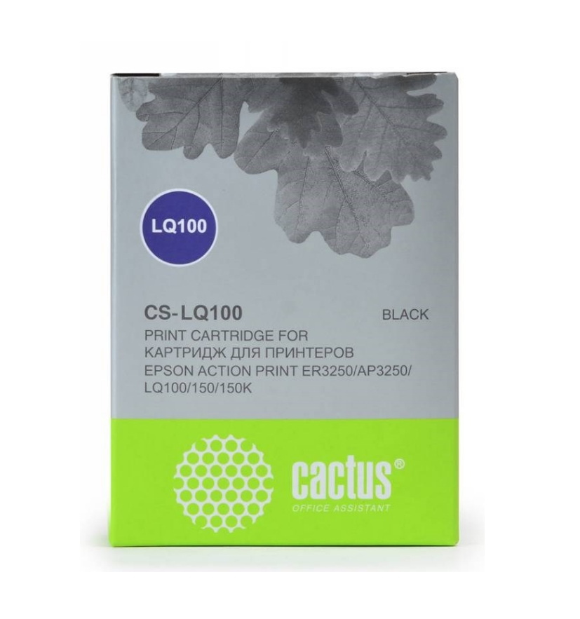 Картридж CACTUS CS-LQ100, черный / 8мм, 1.6м ( CS-LQ100