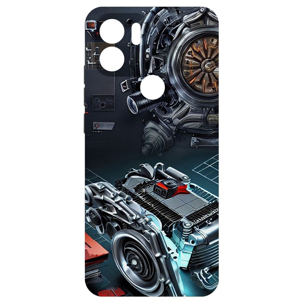 Чехол-накладка Софт Моторы для Xiaomi Redmi A1+