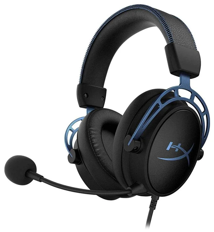 Игровые наушники HyperX Cloud Alpha S Blackout черный, синий (4P5L2AA)