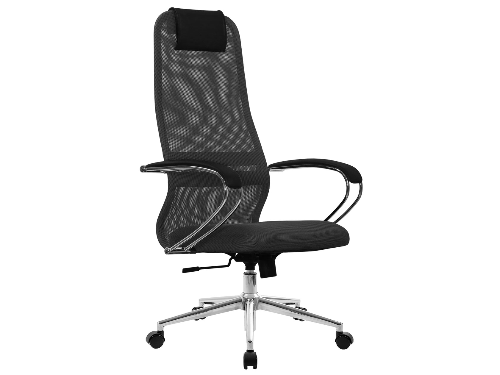 Кресло компьютерное SU-B-8/подл.131/осн.009 Темно-серый/Темно-серый