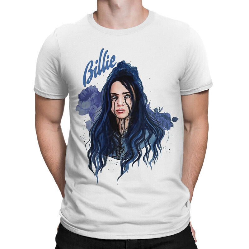 Футболка мужская Dream Shirts Билли Айлиш - Billie Eilish 1000561-2 белая 2XL