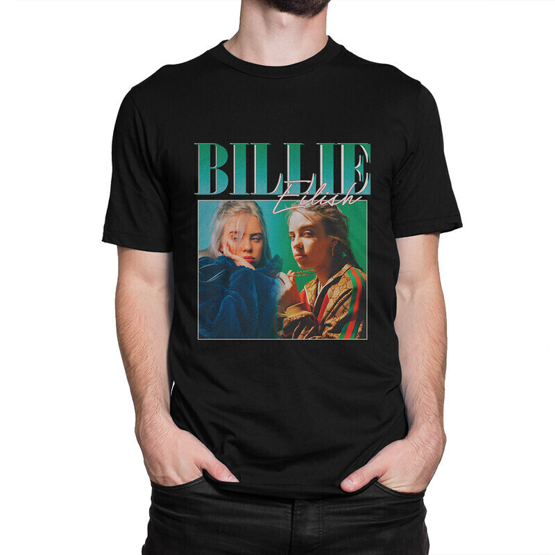 Футболка мужская Dream Shirts Билли Айлиш - Billie Eilish 1000505-2 черная 3XL