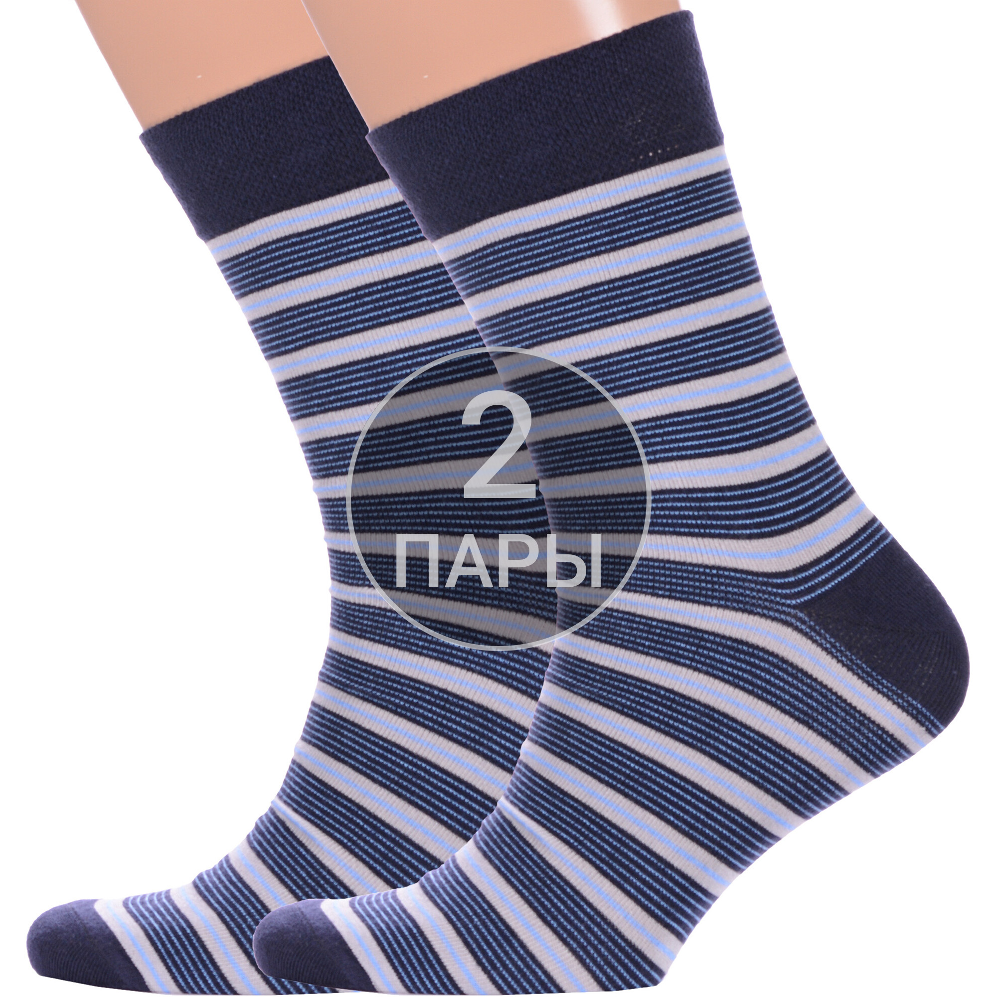 Комплект носков мужских Красная Ветка 2-С-1357 синий 29, 2 пары
