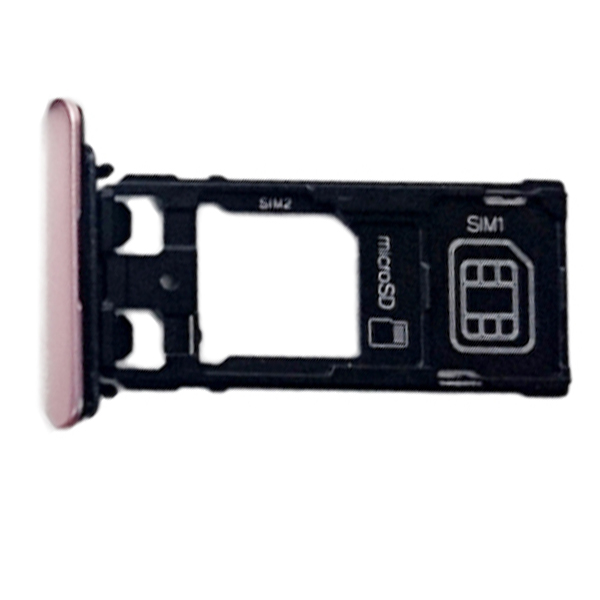 Лоток sim-карты для Sony F8331 (Xperia XZ) и карты памяти <розовый>