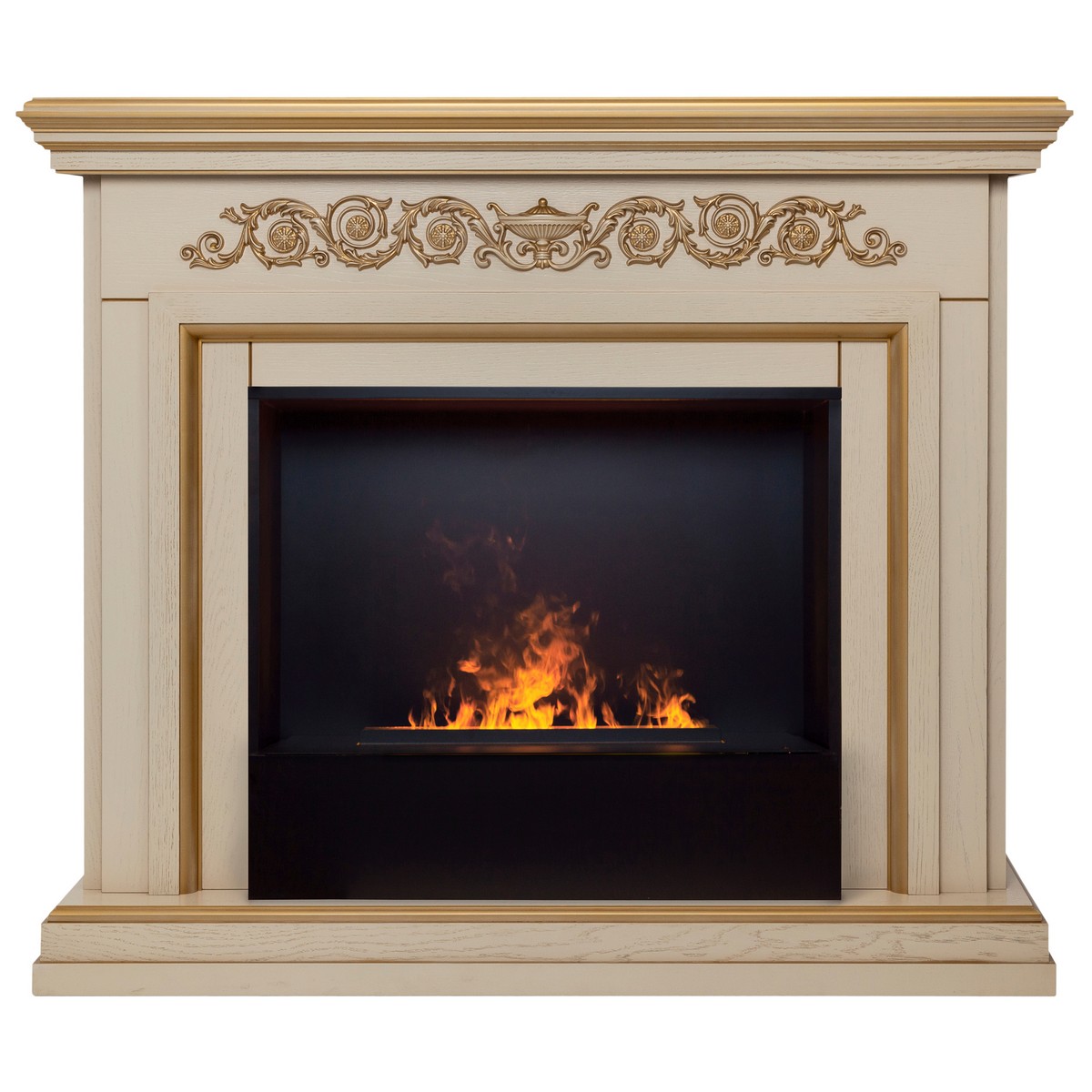 Электрокамин RealFlame Leticia 26 WT-619G с очагом 3D Cassette 630 Black Panel