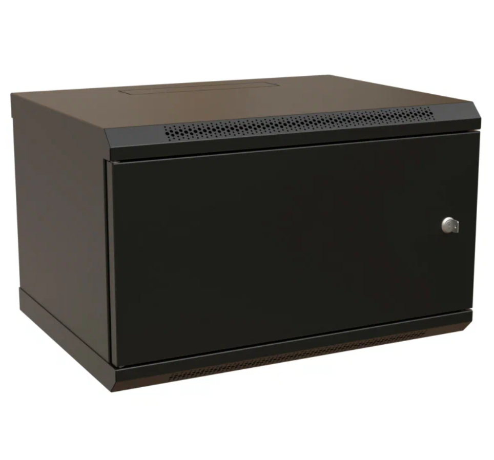 Серверный шкаф WRLine WR-TW-0645-SR-RAL9004 Глубина 45см, чёрный