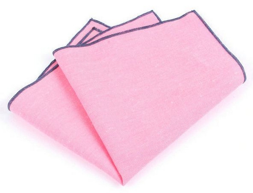 Нагрудный платок мужской 2beMan PG-LEN ярко-розовый