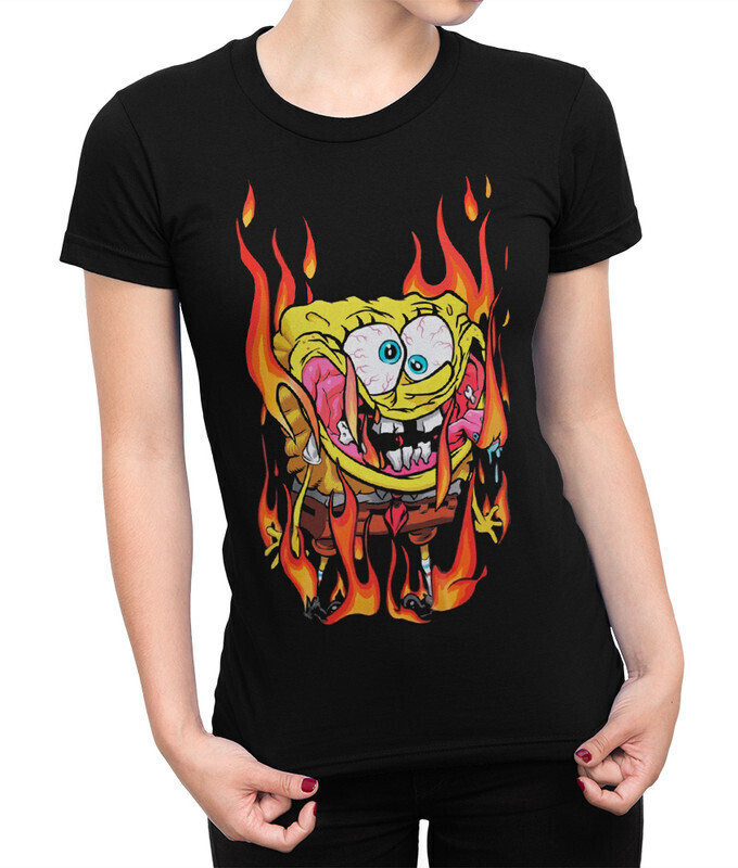 Футболка женская Dream Shirts Губка Боб - Спанч Боб 1000603-1 черная M