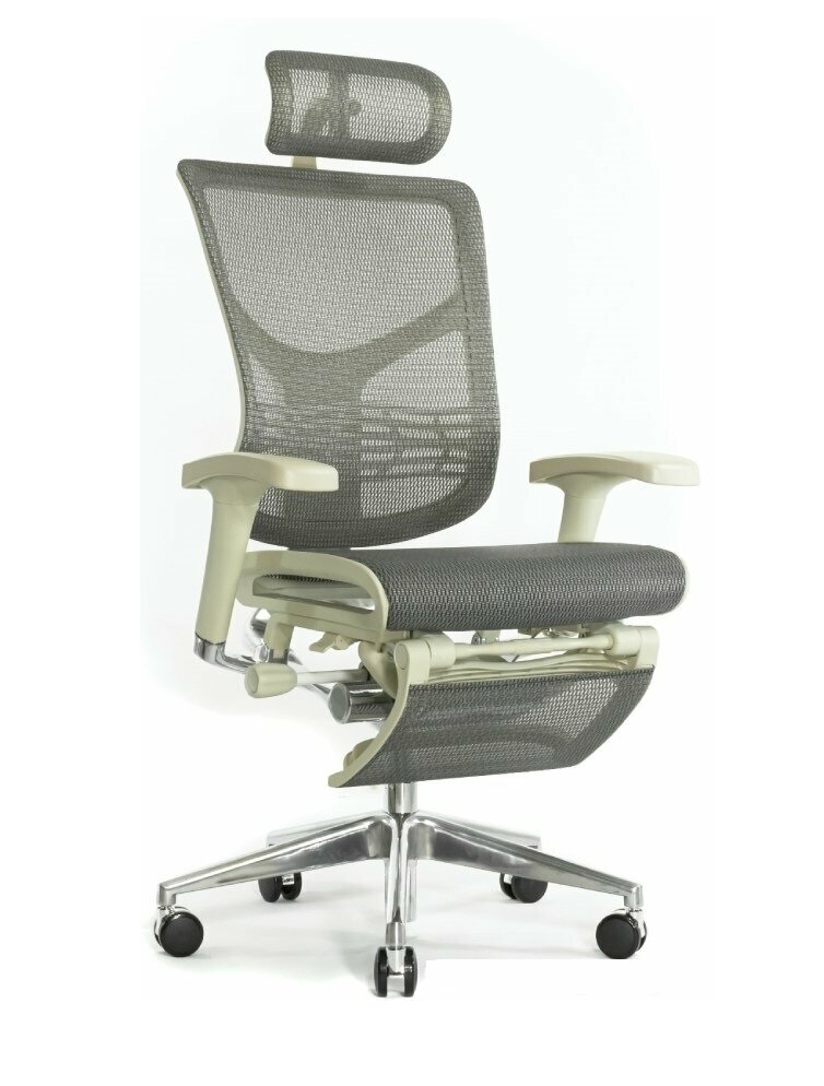 Кресло Falto Expert Star RSTM 01 G с подножкой, серый