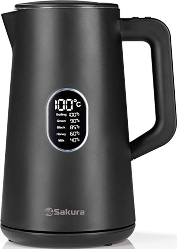 Чайник электрический SAKURA SA-2171BK Premium 1.5 черный 1.5 л черный