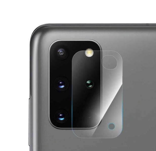 Гибридное защитное стекло Brozo на камеру Samsung Galaxy S20+