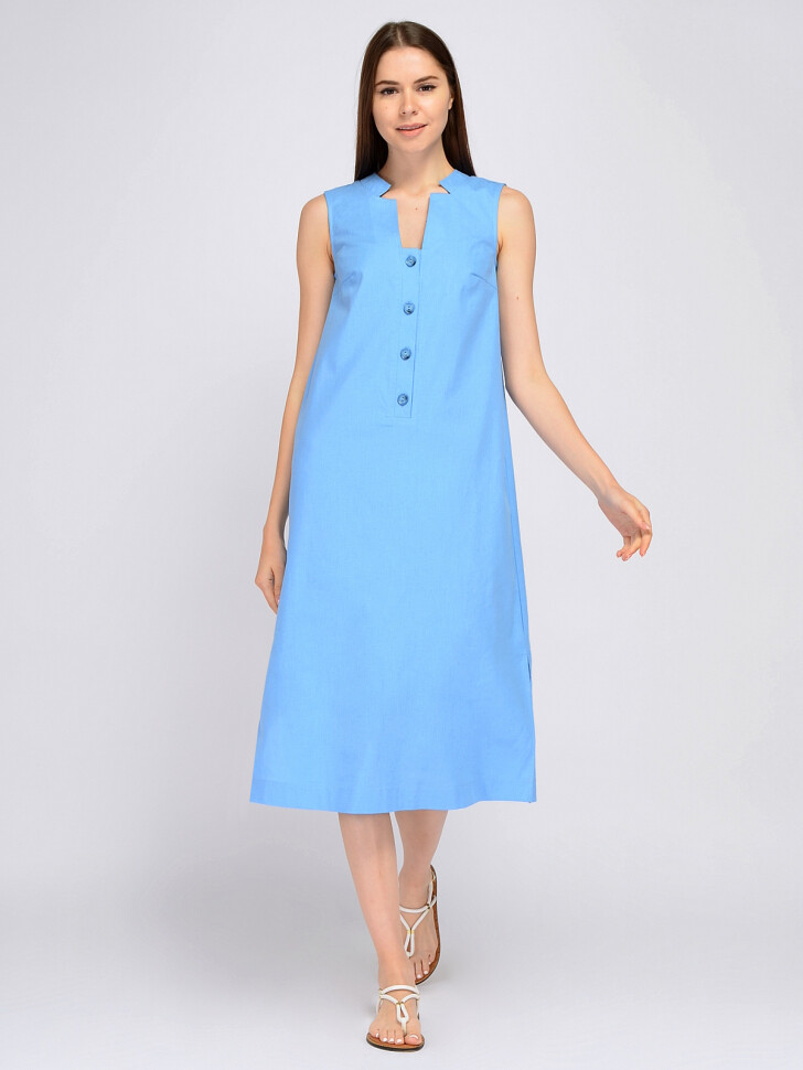 Платье женское Viserdi 10127 голубое 44 RU