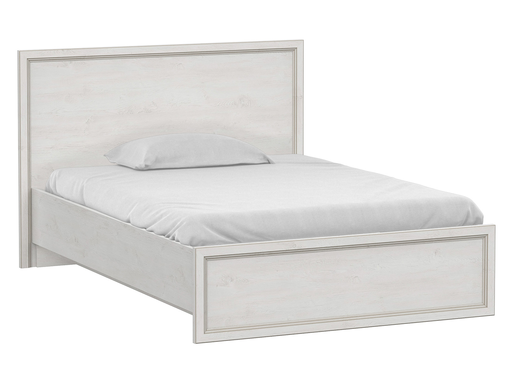 Двуспальная кровать Александрия Сосна Санторини светлая, 140х200 см