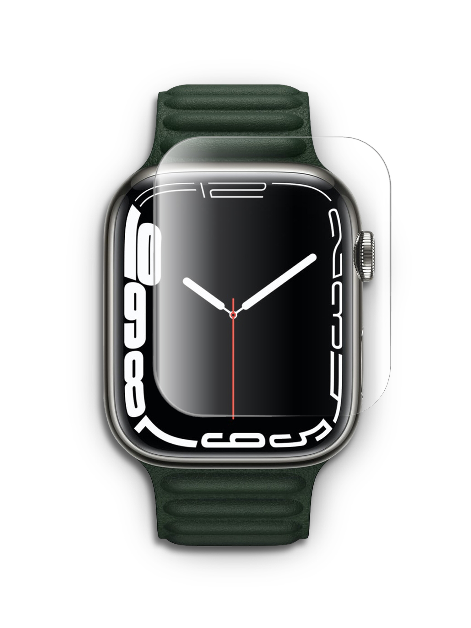Защитная плёнка Brozo на Apple Watch 7 (45 mm) гидрогелевая, прозрачная