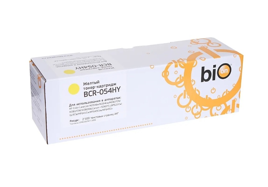 Картридж Bion CBCR-054HY Yellow для Canon i-Sensys LBP-620/621/623/640/MF-640/641/642/643