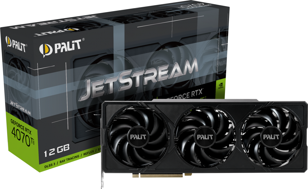 Видеокарта Palit NVIDIA GeForce RTX 4070 Ti JetStream NED407T019K9-1043J