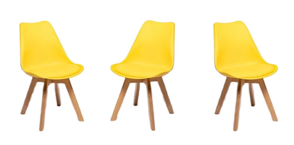 Комплект стульев 3 шт. La Room SC - 034, черный/желтый