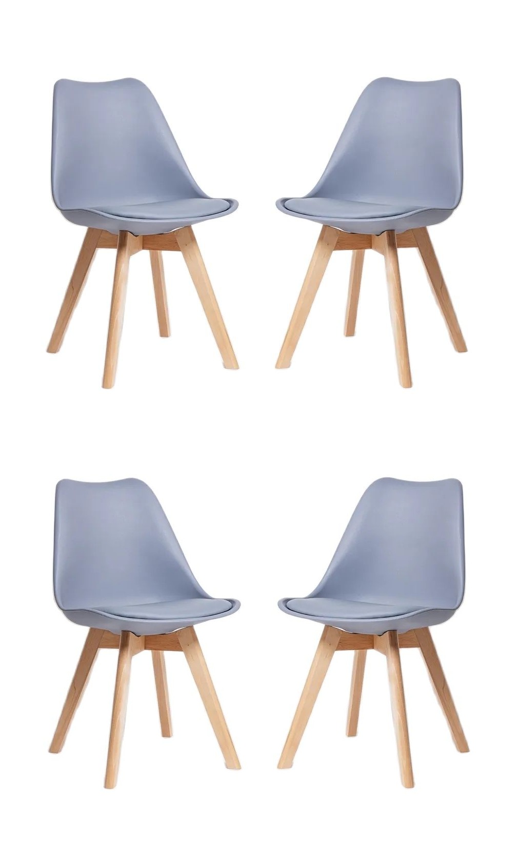 Комплект стульев 4 шт. La Room SC-034, серый