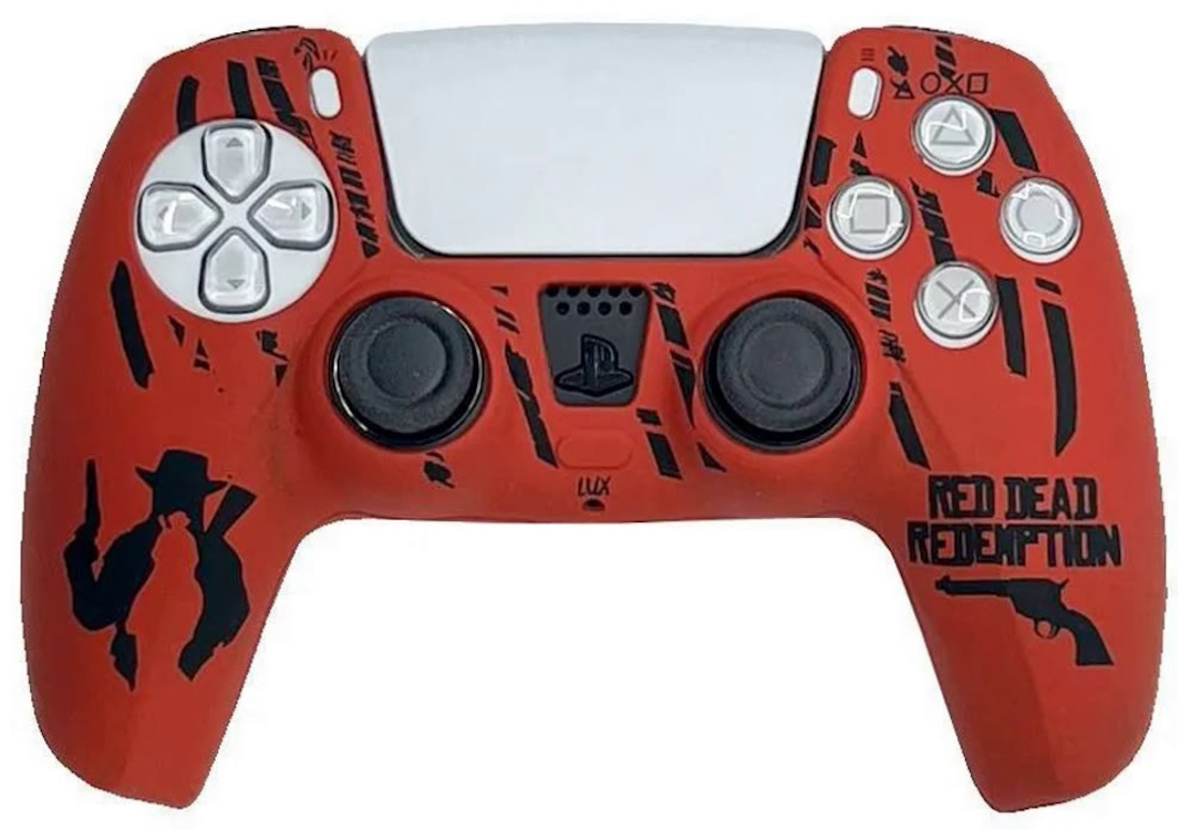 Чехол для геймпада NoBrand Silicone Case Red Dead Redemption Red для Playstation 5