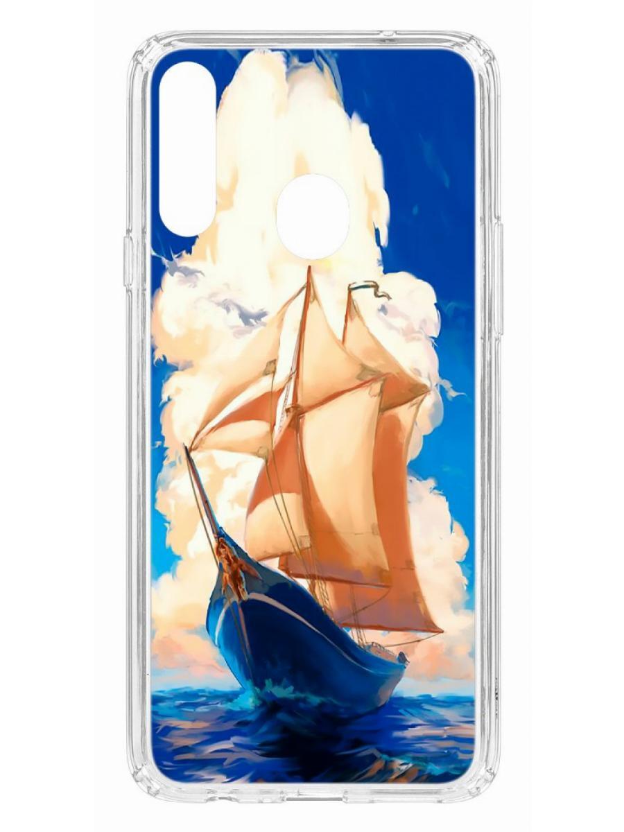 Чехол на Samsung Galaxy A20S Kruche Print Парусник