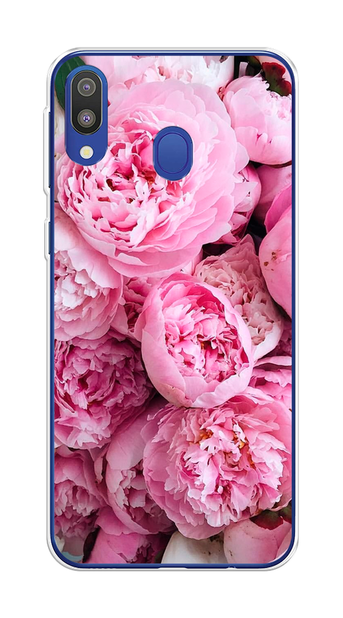 Чехол на Samsung Galaxy M20  "Розовые пионы"