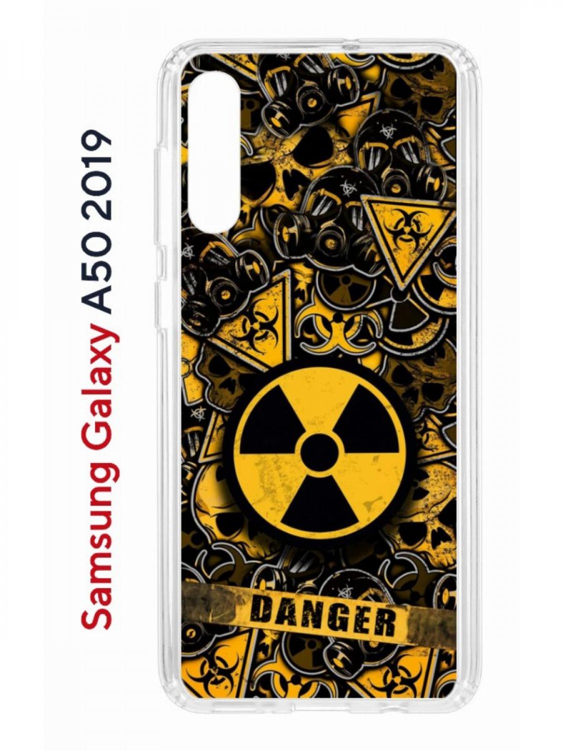 Чехол на Samsung A50,A50S,A30S 2019 с принтом Kruche Print Danger, противоударный бампер