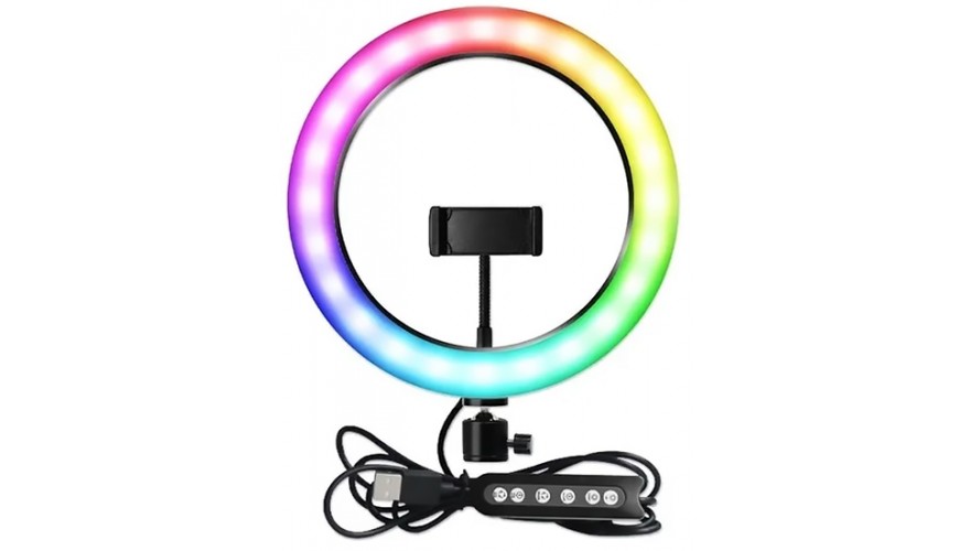 Кольцевая лампа RGB LED Soft Ring Ligth MJ-26 26cm (без штатива)