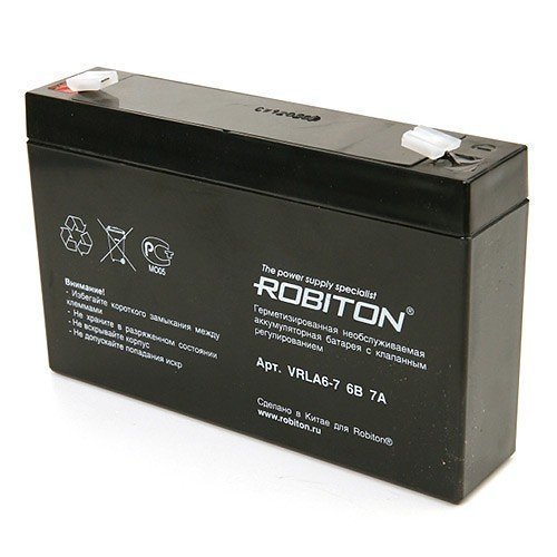 Аккумулятор для ИБП ROBITON VRLA6-7.0 7000 А/ч 6 В 136140