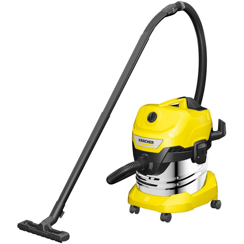 Пылесос Karcher WD 4 S V-20/5/22 желтый, серебристый