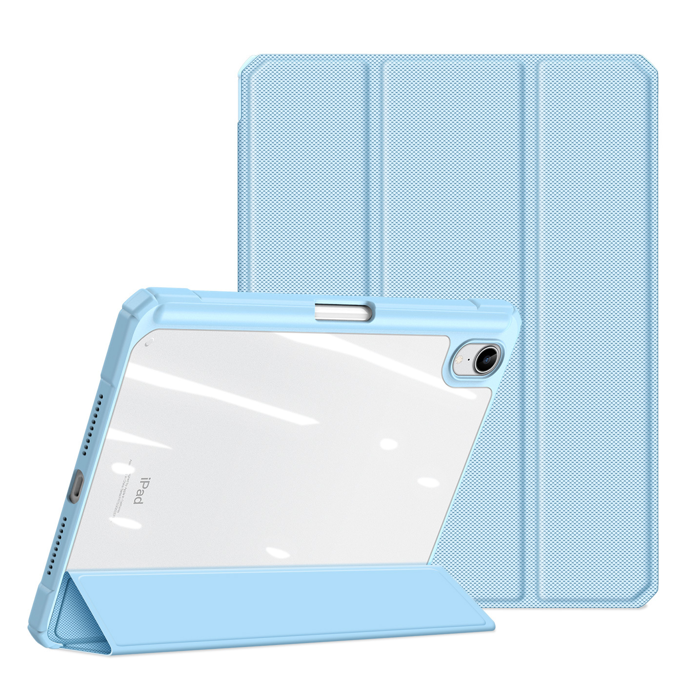 Чехол Dux Ducis iPad Mini 6 Toby для Apple iPad Mini 6 голубой с прозрачной крышкой (1941)