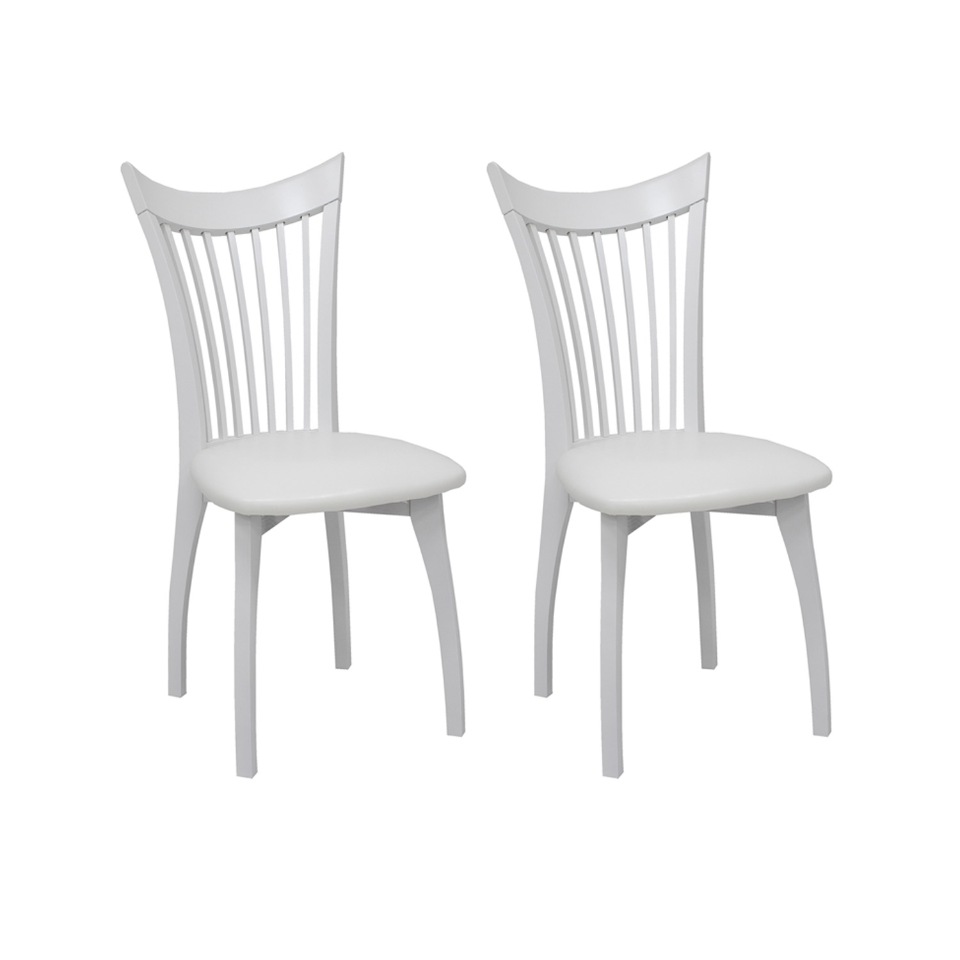 Комплект стульев 2 шт. Leset Орегон, белый ral 9003/селена белый ик32.03