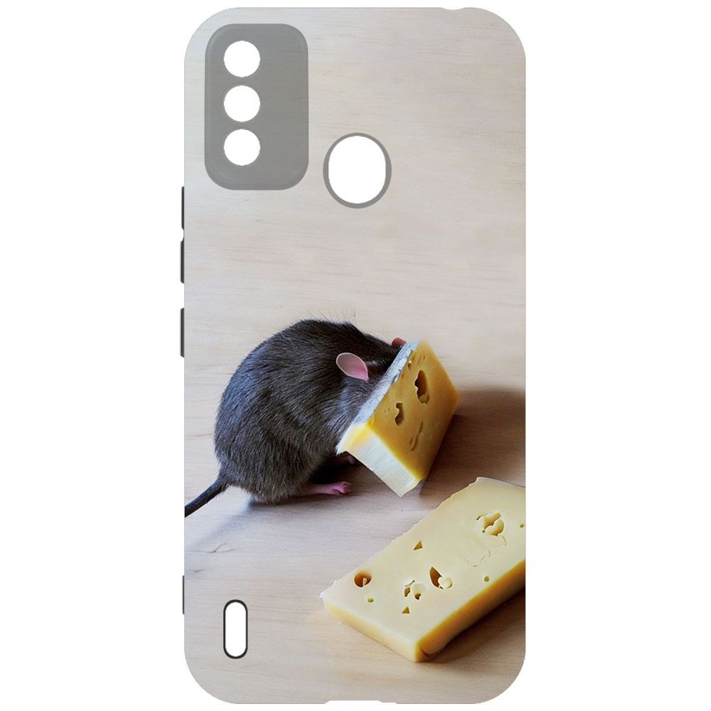 Чехол-накладка Софт Мышь и сыр для Itel A48