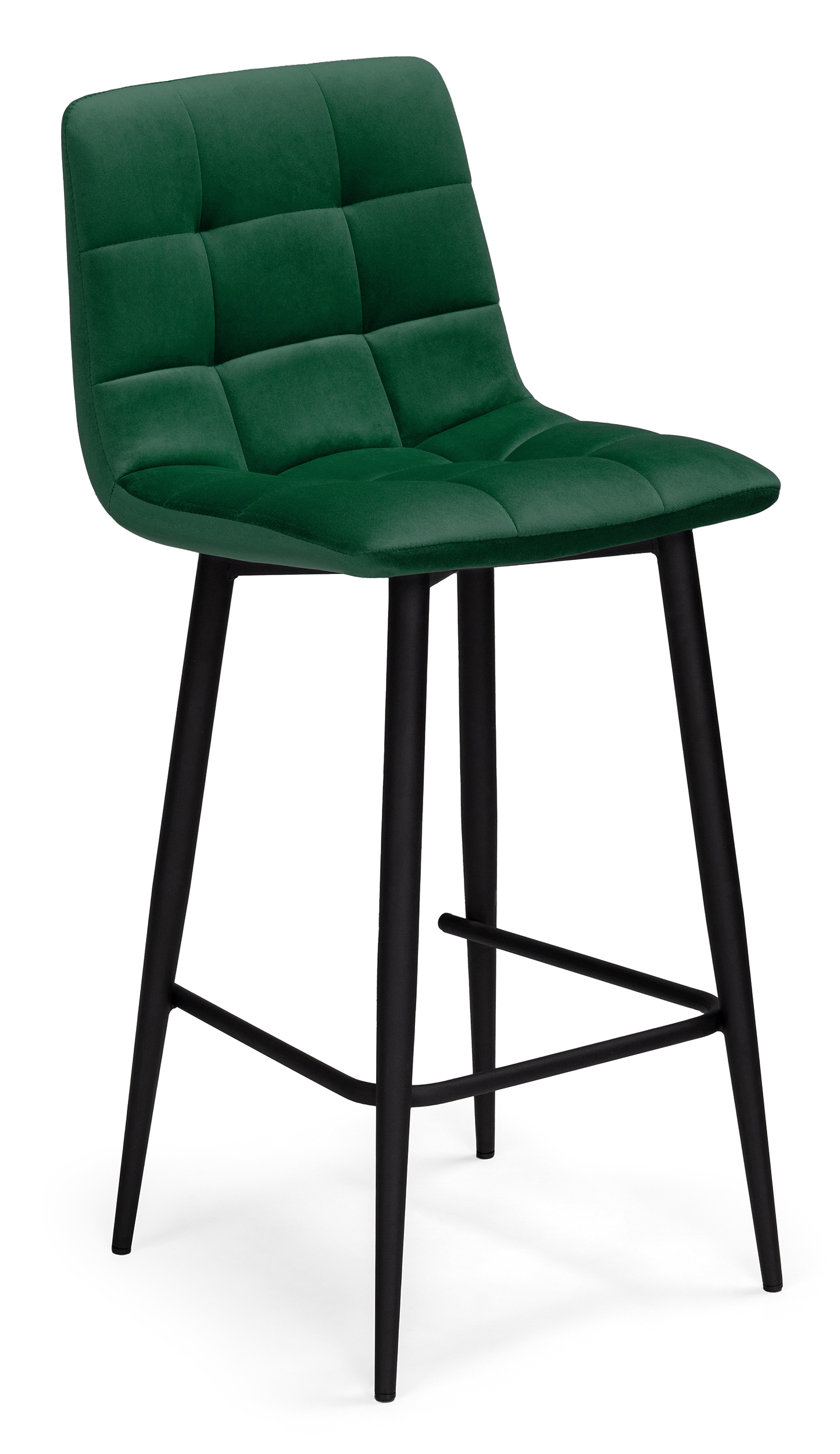 Полубарный стул Мебельные решения Чилли, зеленый/черный