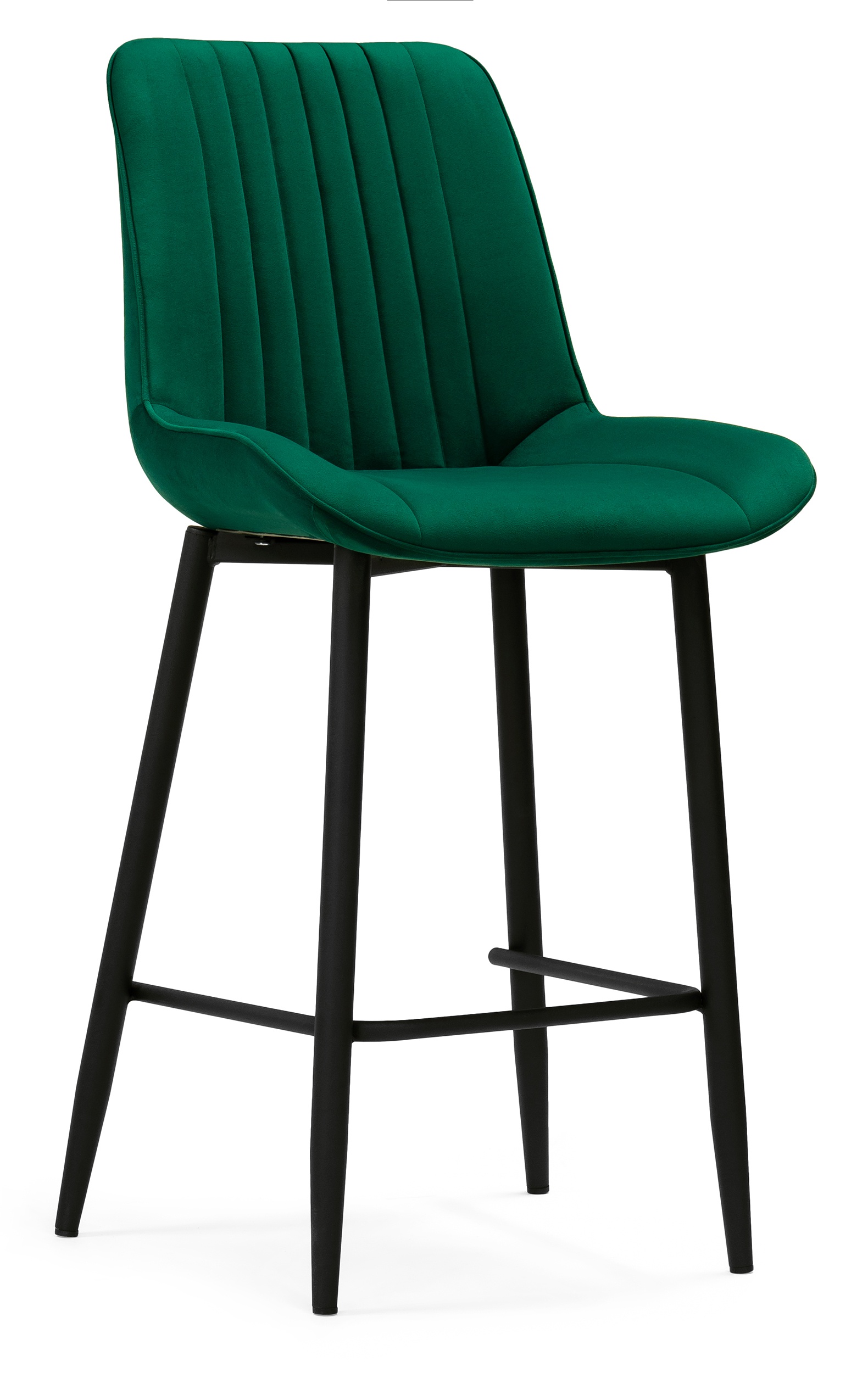 Полубарный стул Мебельные решения Седа, зеленый/черный
