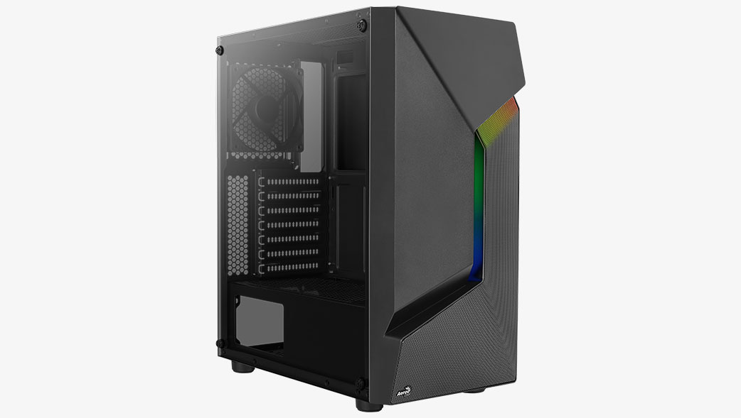 Корпус компьютерный AeroCool Scape-G-BK-v1 Black