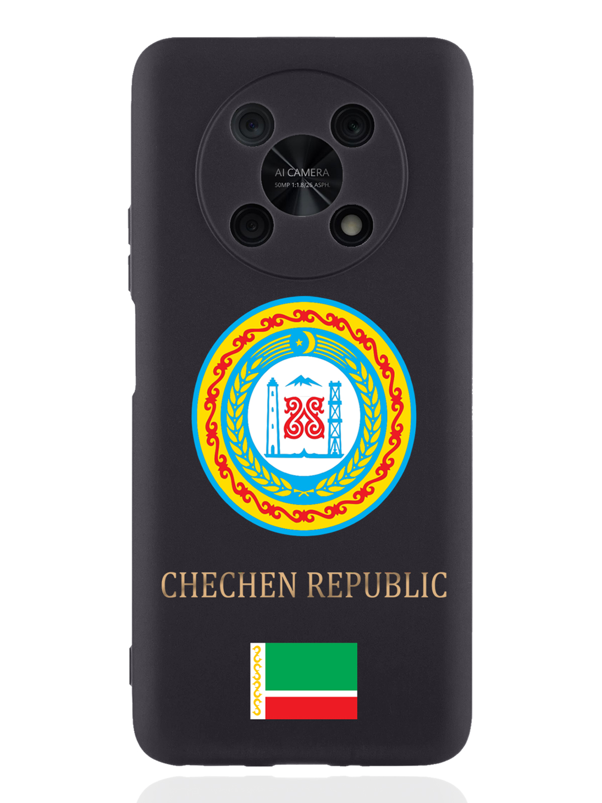 Чехол SignumCase для Huawei Nova Y90 Герб Чечни черный