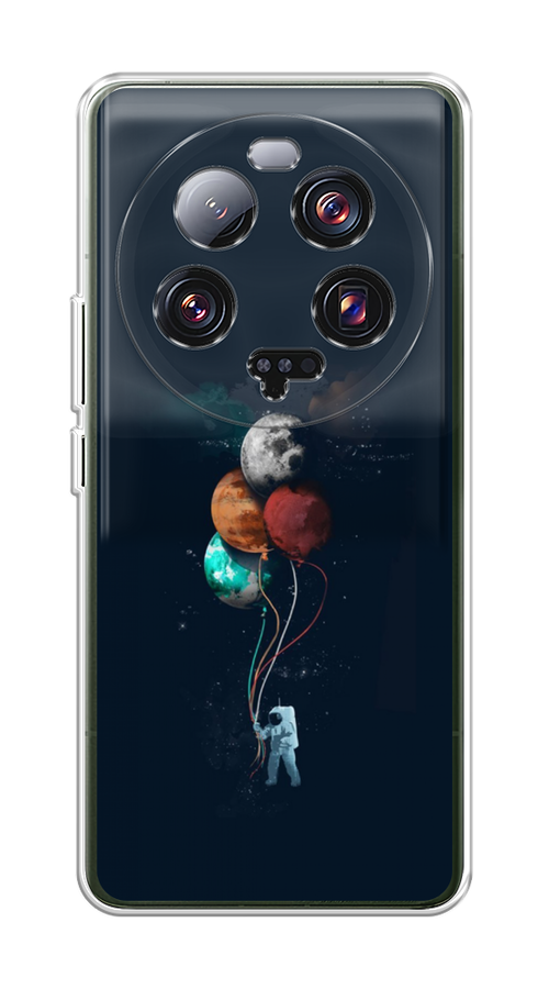 Чехол на Xiaomi 13 ultra "Космонавт с шариками"