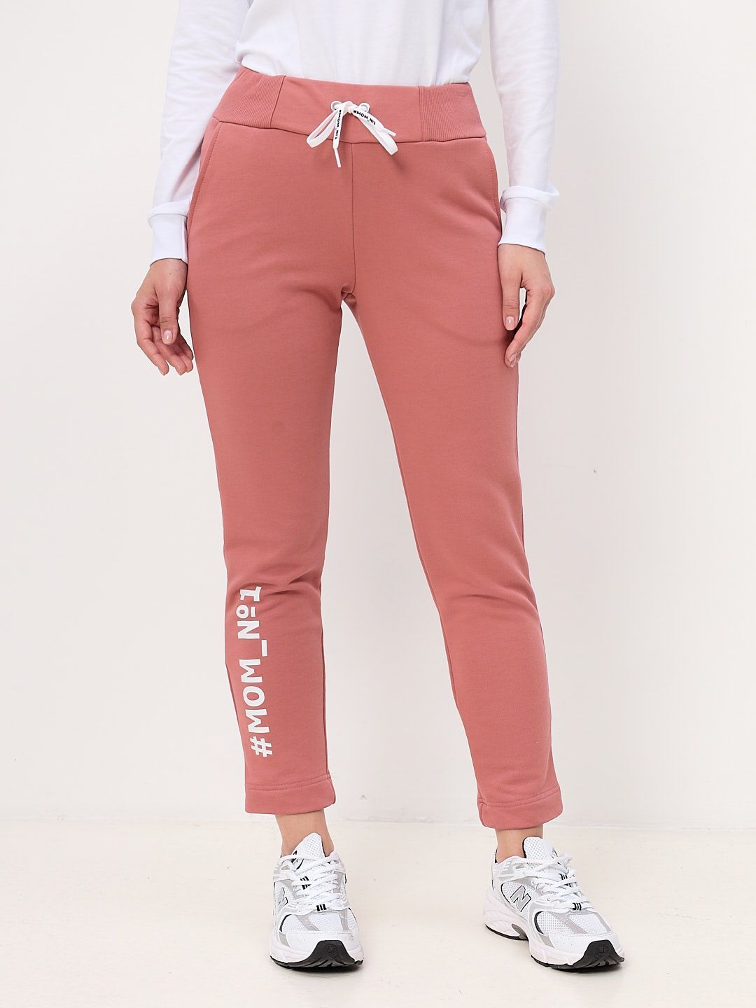 Спортивные брюки женские MOM №1 MOM-0136 розовые S
