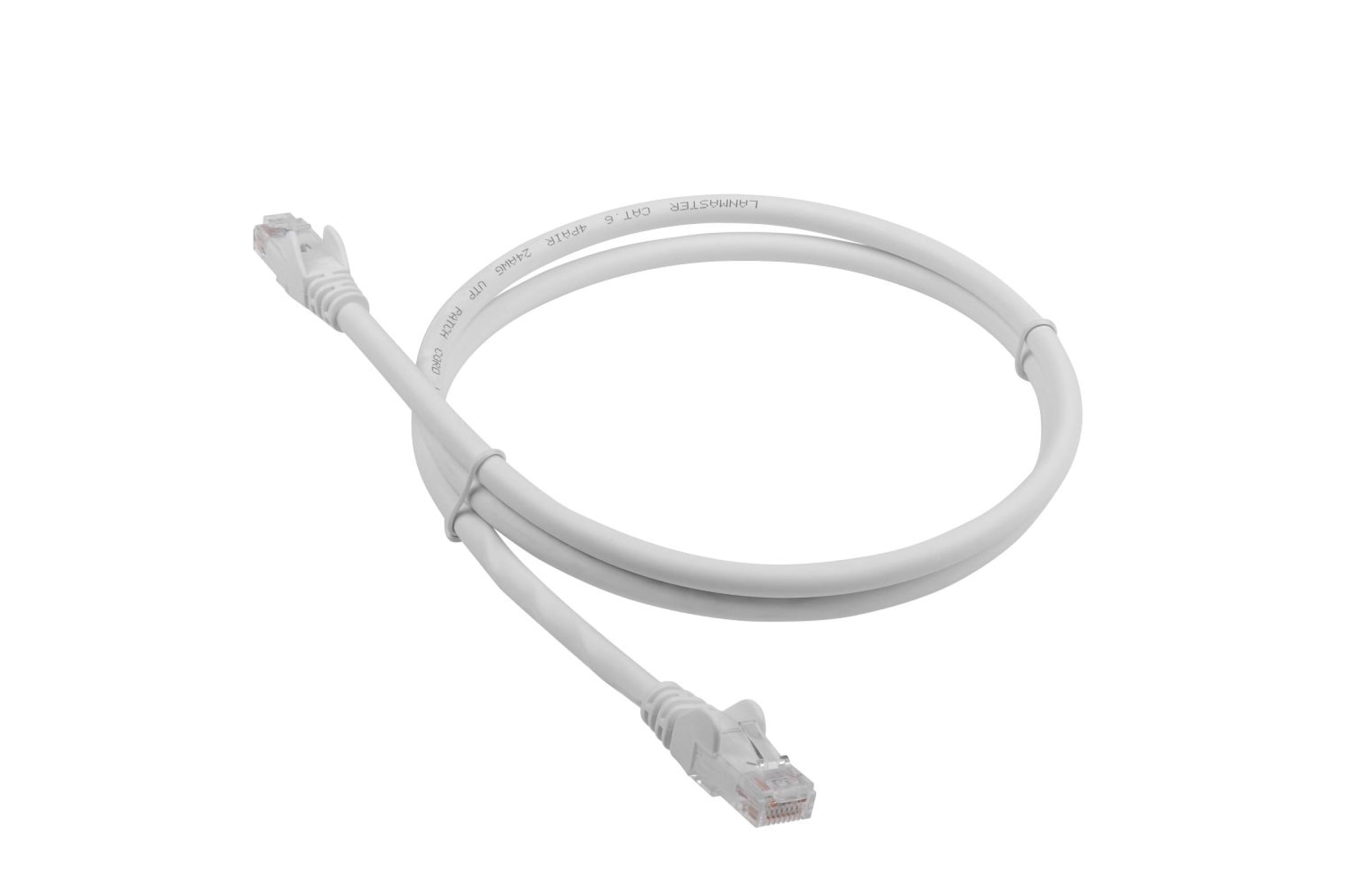 Патч-корд Lanmaster RJ45 вилка - RJ45 вилка RJ 45 10м LAN-PC45/S6-10-GY