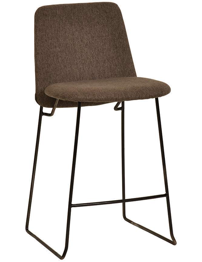 Барный стул Bergenson Bjorn FH-NLS-BCH-PL-DBR, черный/коричневый