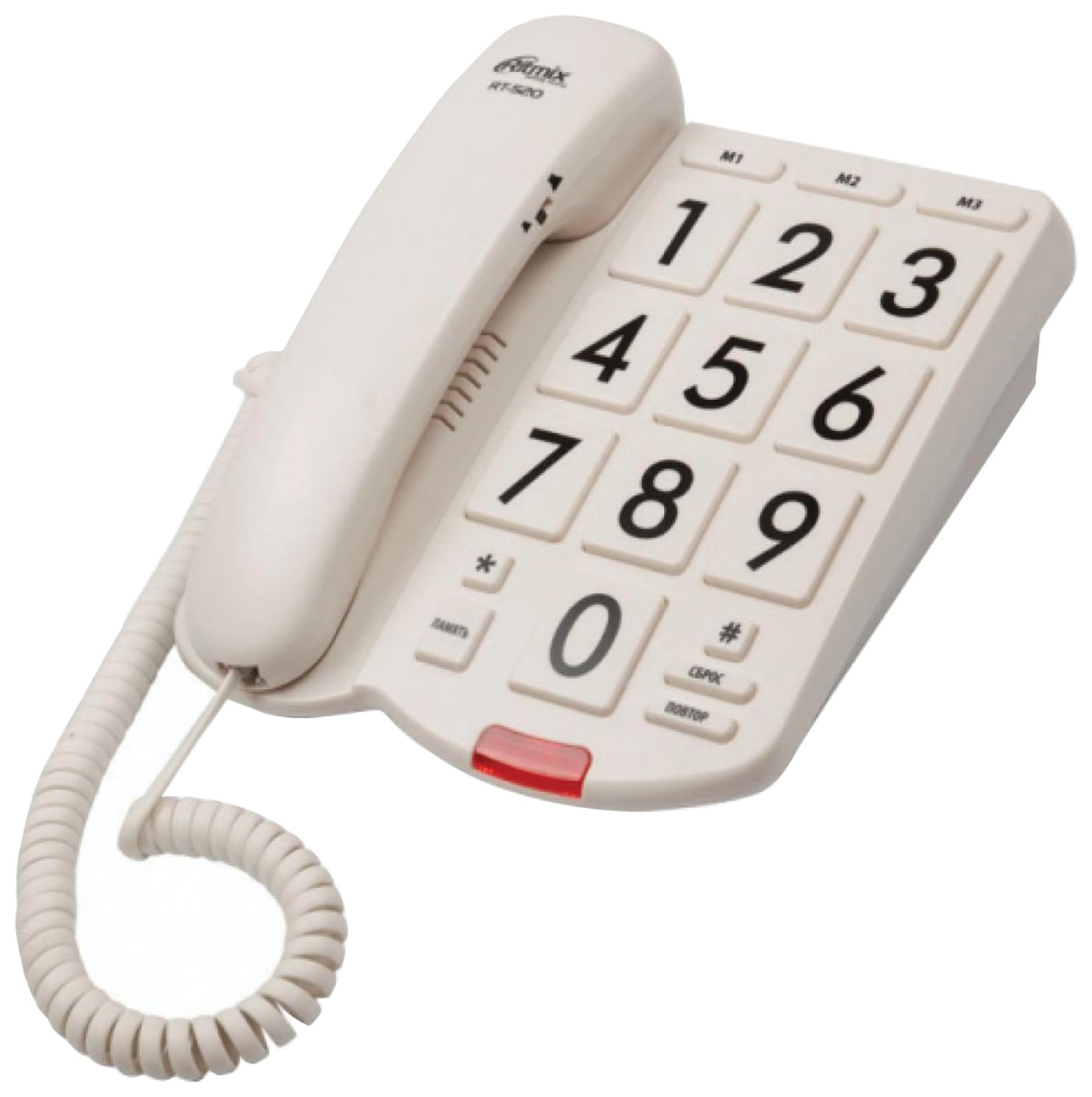 Проводной телефон Ritmix ТХ-201 белый