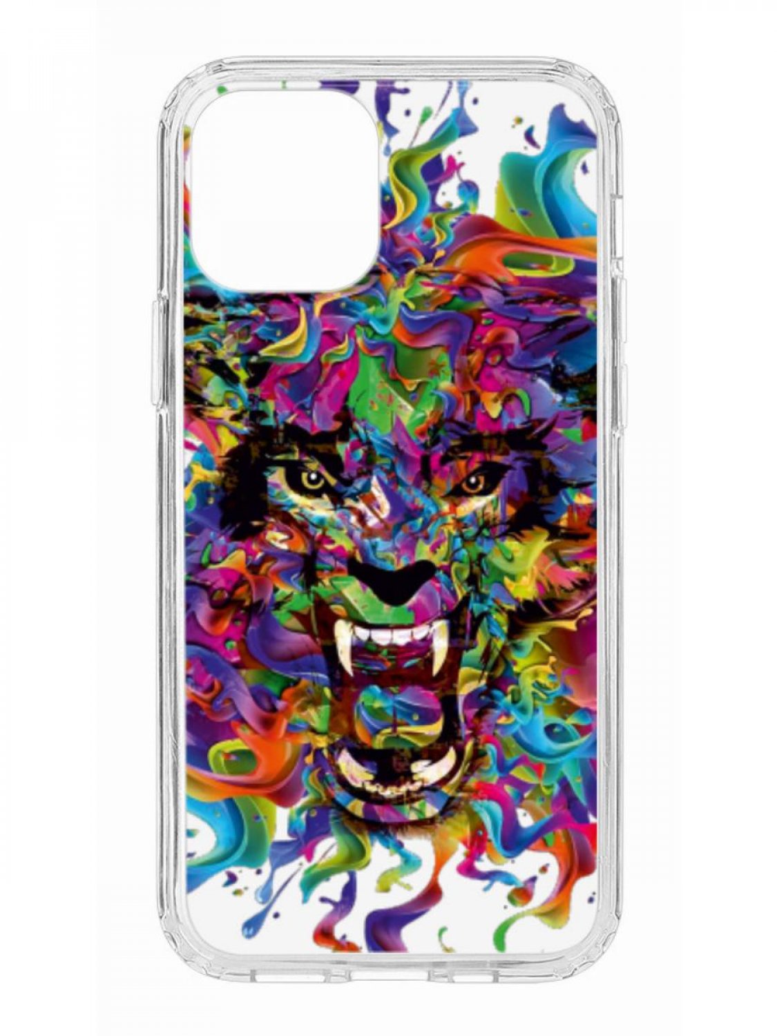 Противоударный чехол для iPhone 12/12 Pro Kruche Print MagSafe Colored beast с рисунком