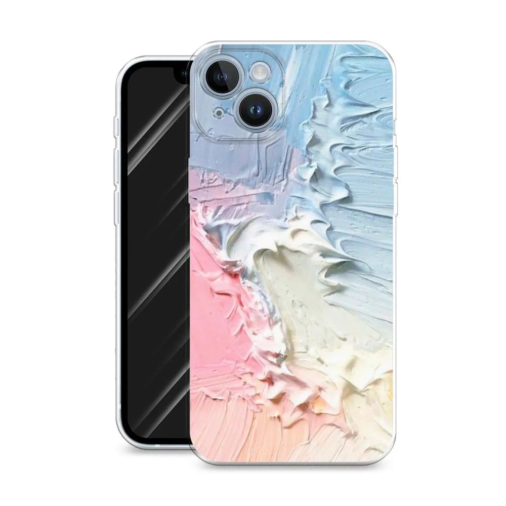 Чехол Awog на Apple iPhone 14 / Айфон 14 "Фруктовое мороженное"