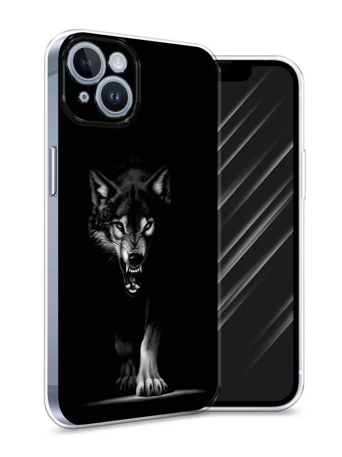 Силиконовый чехол Awog "Волк выходит из ночи" для Apple iPhone 14